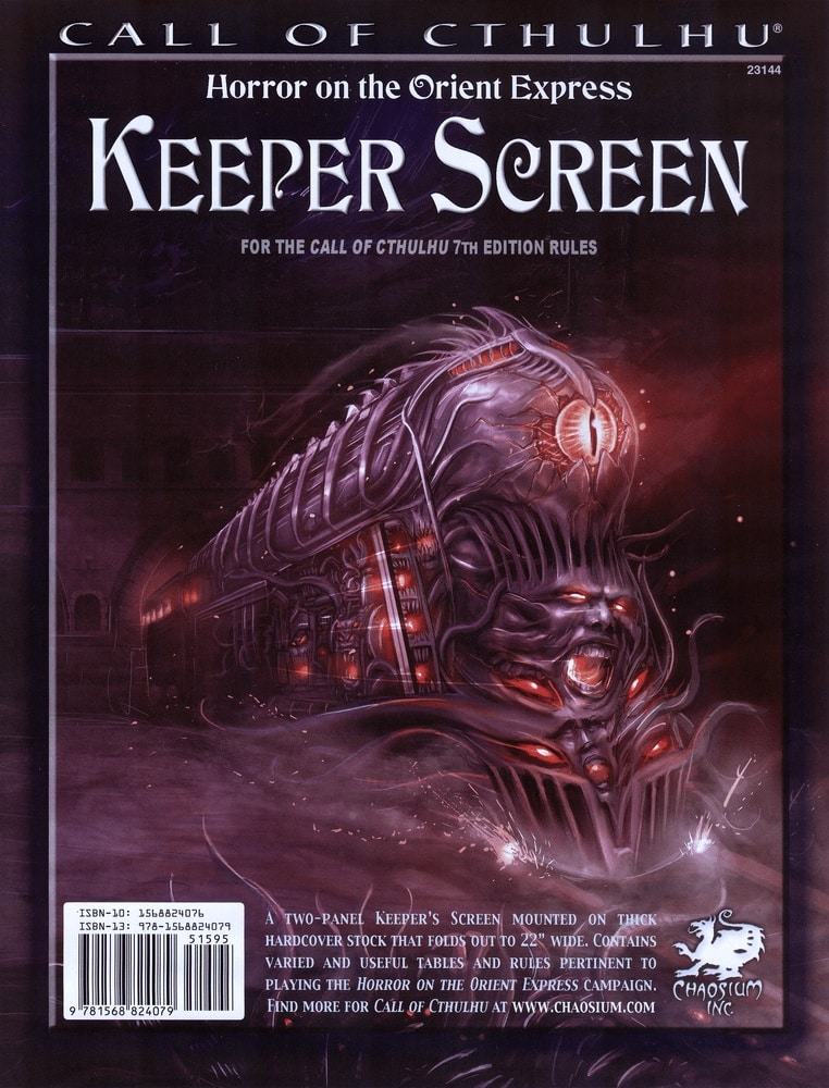 Jogo Call of Cthulhu (7th Edition) - Horror on the Orient Express ...