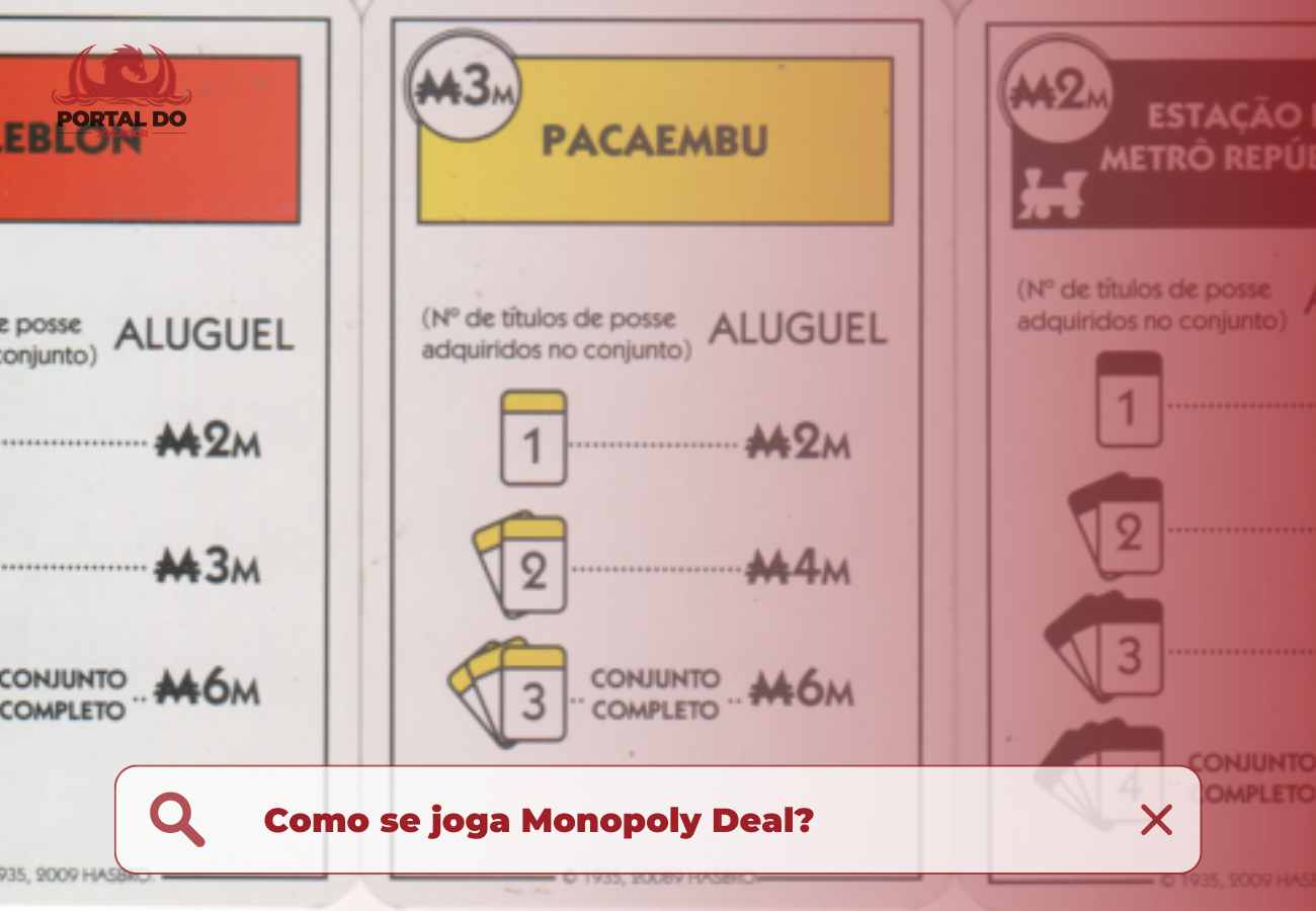 Conhecendo um pouco do jogo Monopoly Deal